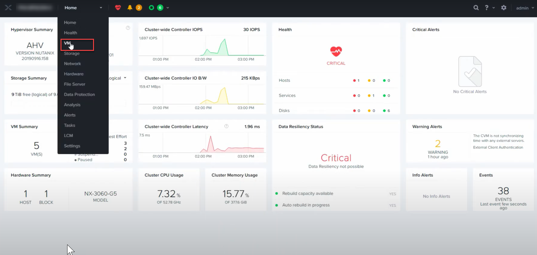 Step 1c. Create Virtual Machine in Nutanix AHV