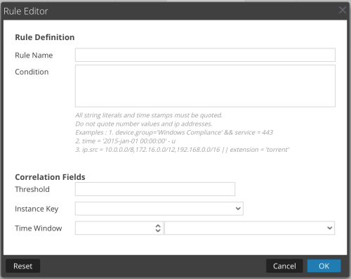 Configure Correlation Rules