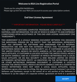 RSA Live Registration Portal