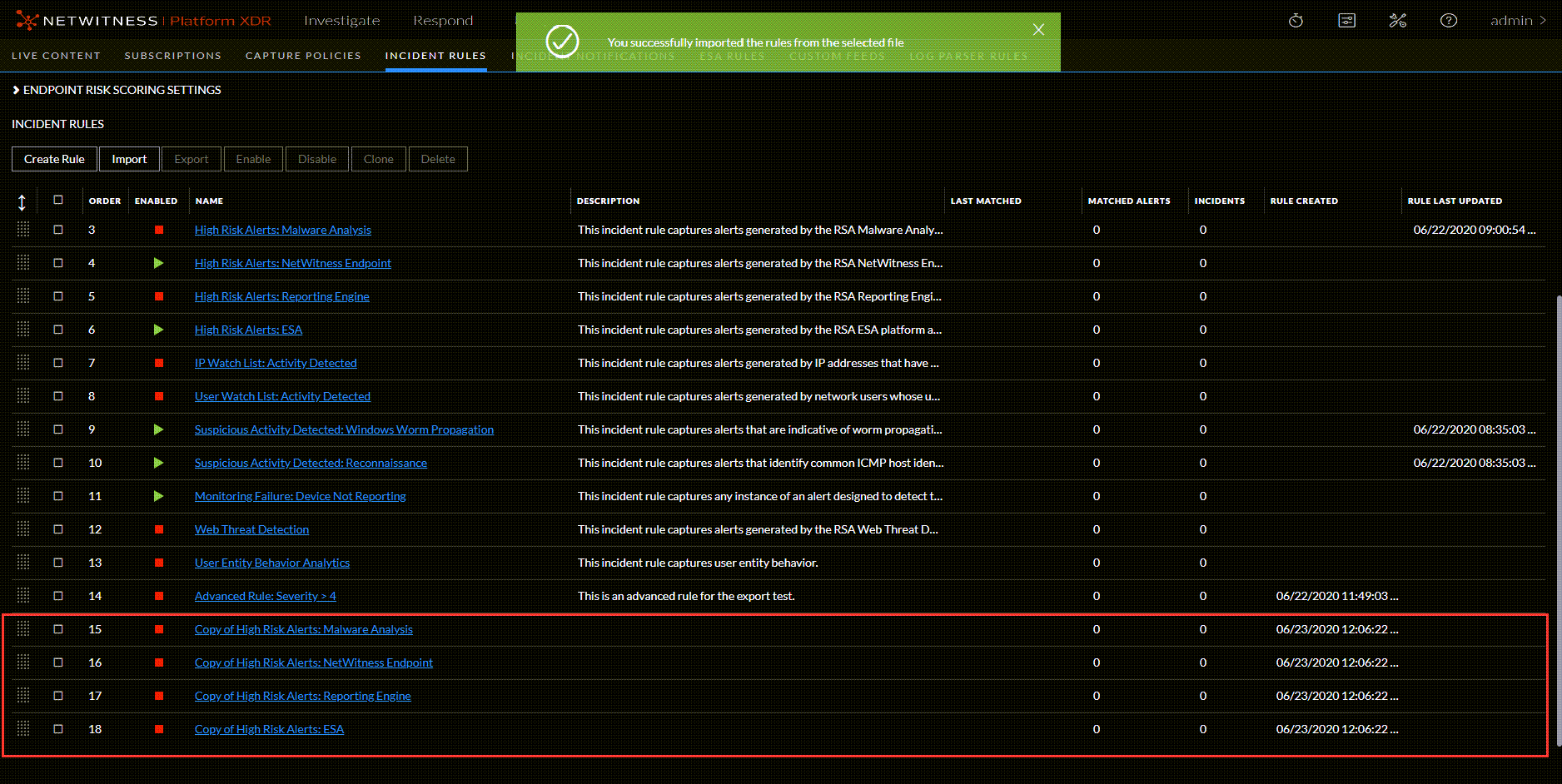 Step 3. Enable and Create Incident Rules for Alerts