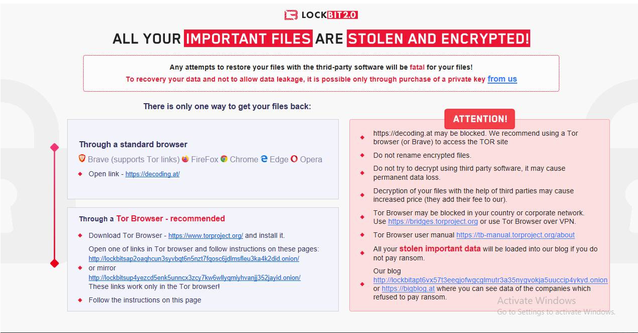 FirstWatch Threat Spotlight: The LockBit Conundrum - A Glimpse into ...