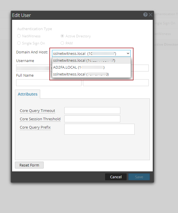 Add or Edit User Dialog